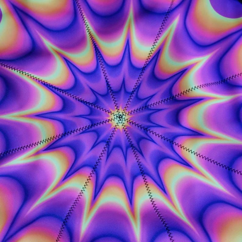 Flowstar Beginners Flow Star Spinning Cloth Easy to Rotate Sided Print ...