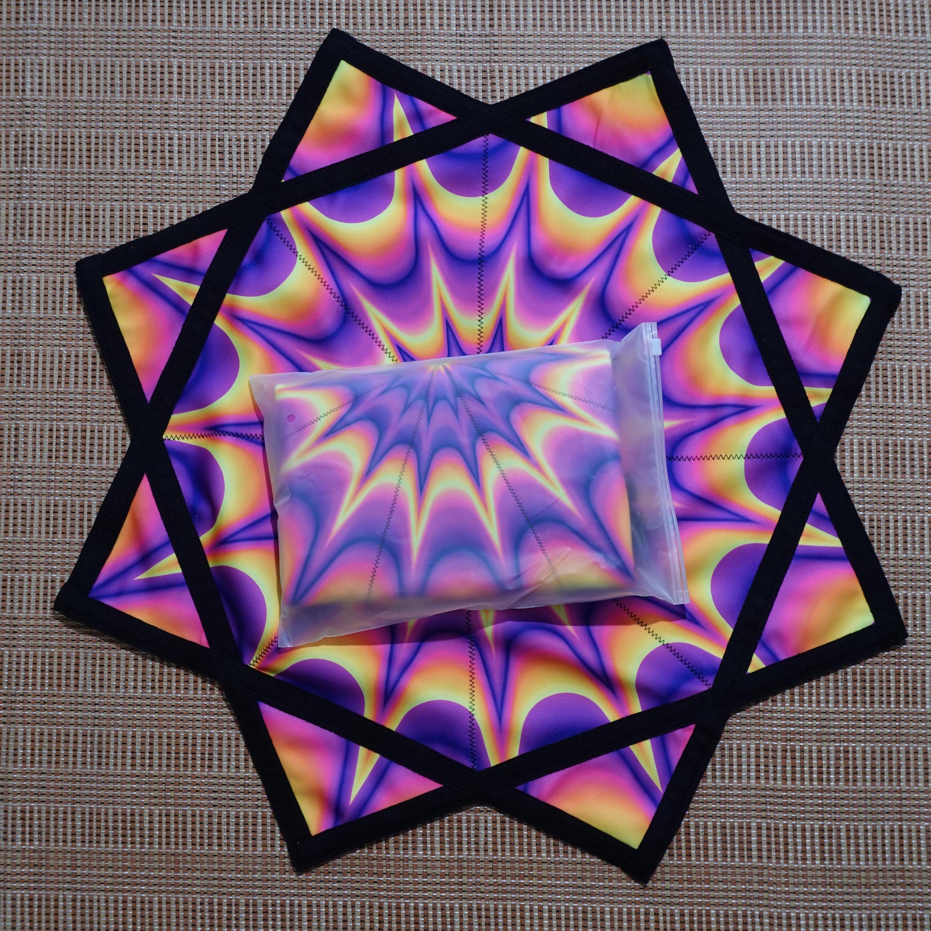 Flowstar Beginners Flow Star Spinning Cloth Easy to Rotate Sided Print ...