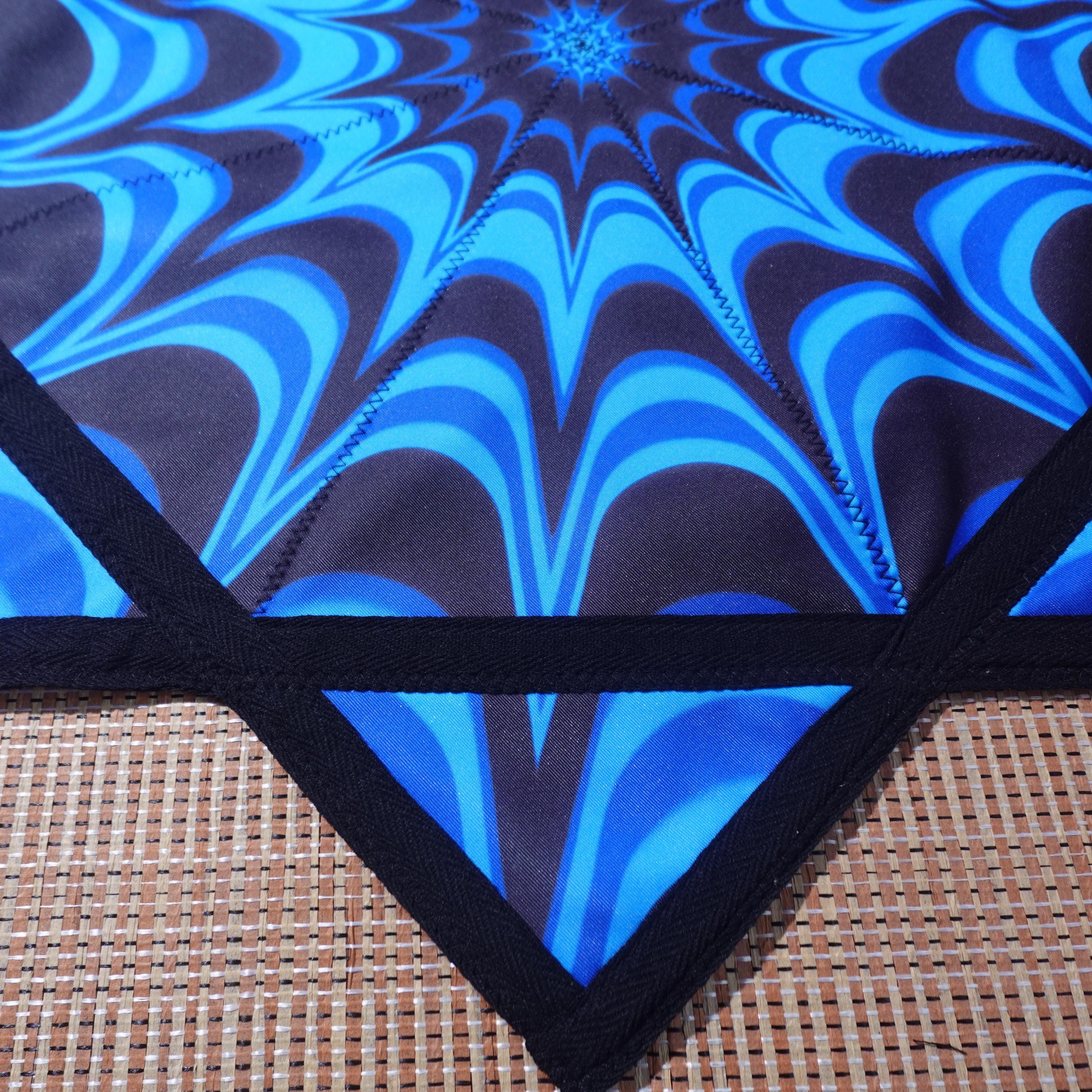 Flowstar UV Reaction Beginners Flow Star Spinning Cloth Sided Print Fingertip Rotating Flow Toy ...