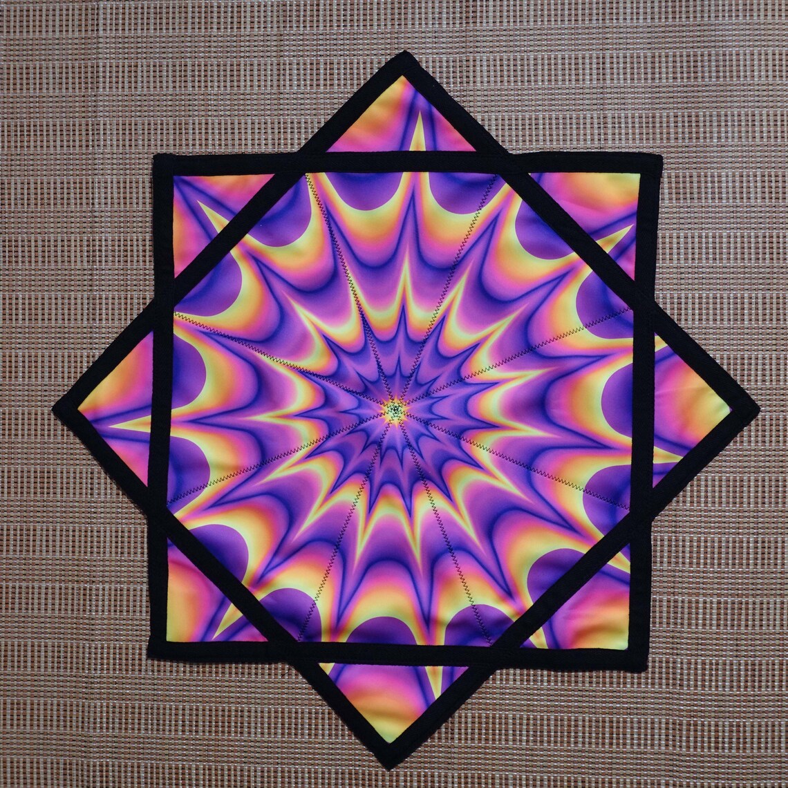 Flowstar Beginners Flow Star Spinning Cloth Easy to Rotate Sided Print ...