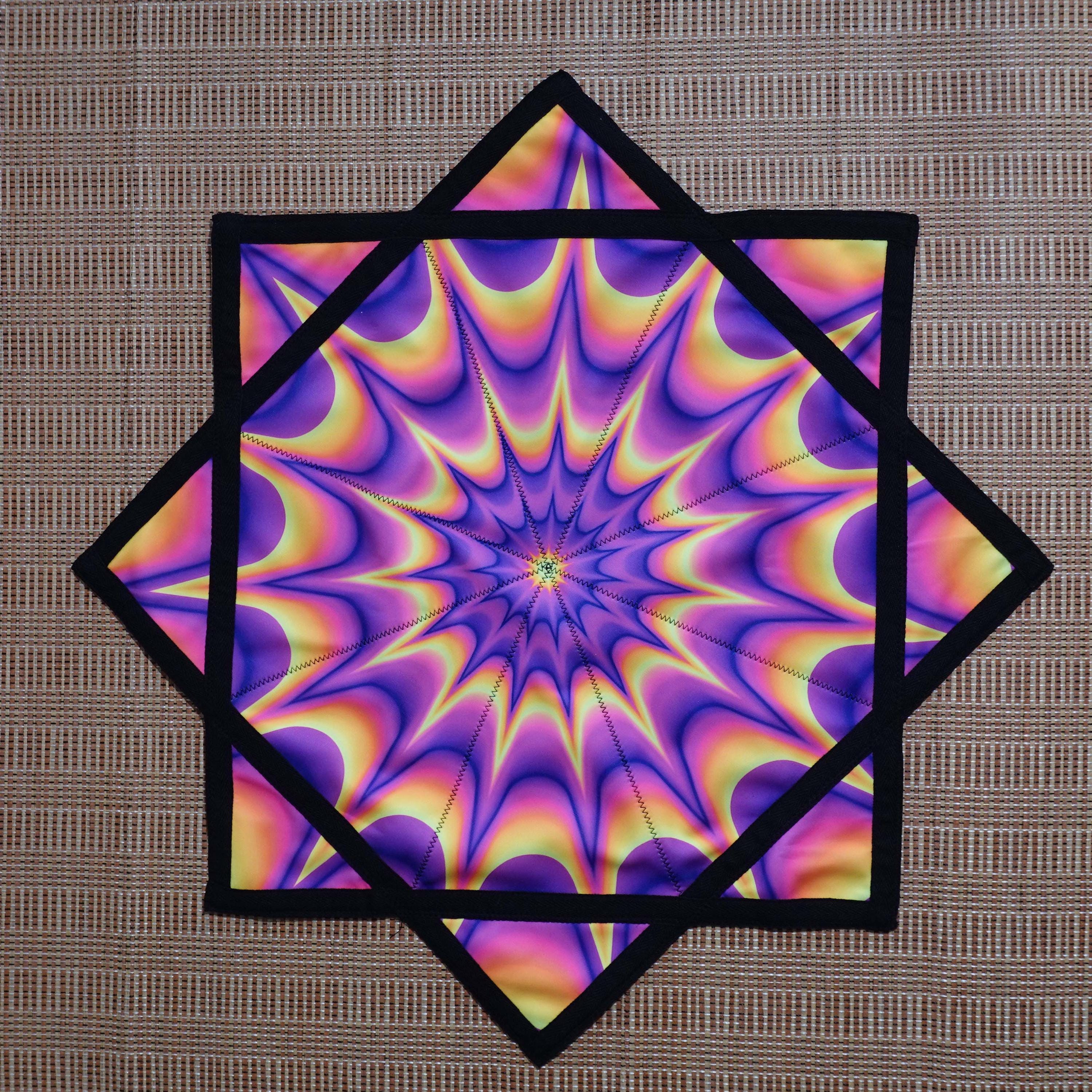 Flowstar Beginners Flow Star Spinning Cloth Easy to Rotate Sided Print ...