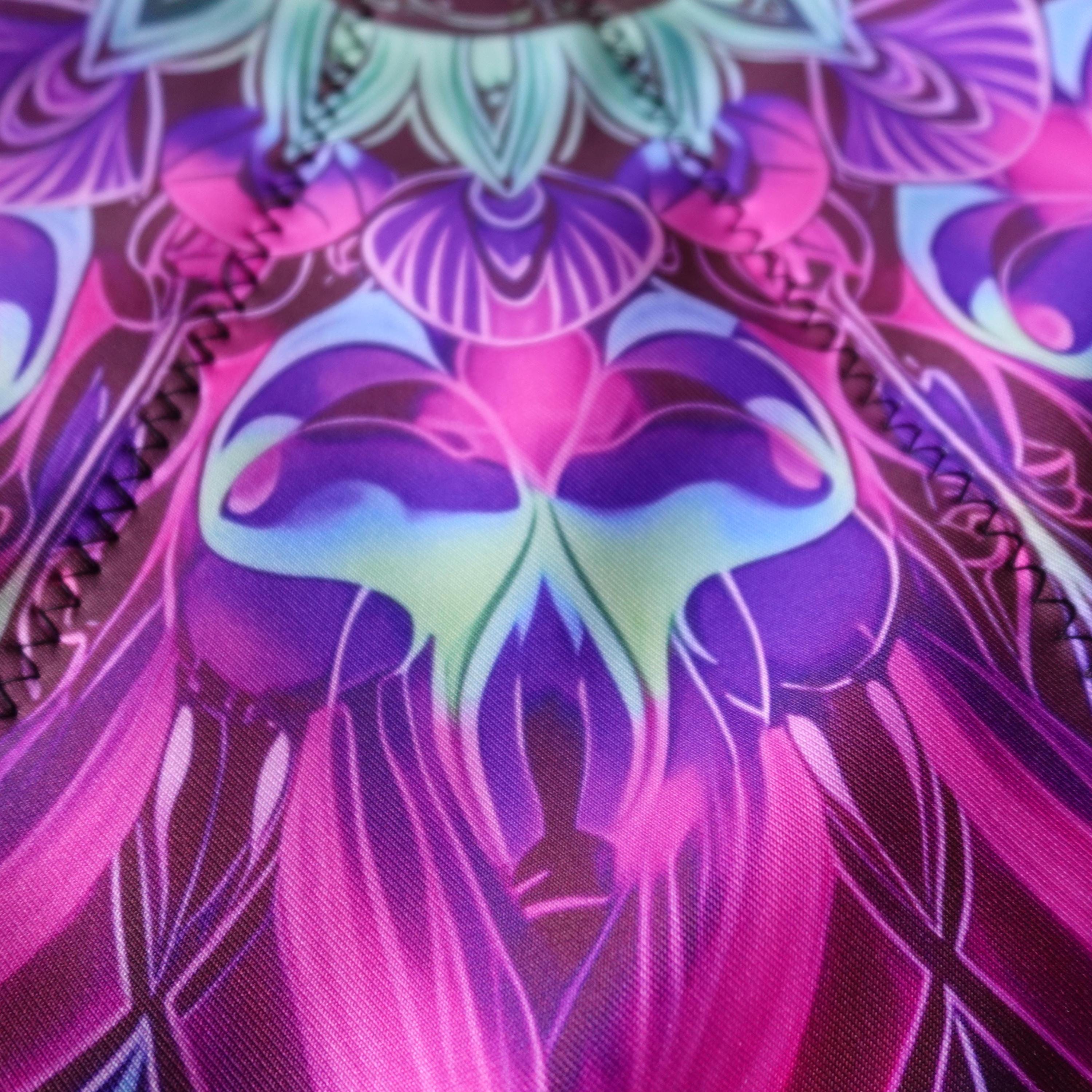 Flowstar UV Reaction Flow Star Spinning Cloth Easy to Rotate Sided Print Fingertip Rotating Flow ...