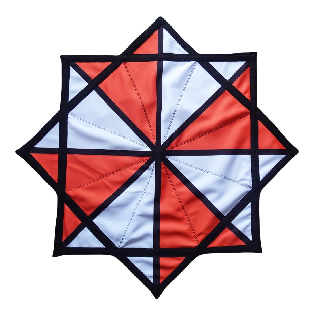 Flowstar Beginners Flow Star Spinning Cloth Sided Print Juggling Toy Fingertip Rotating Flow Toy ...