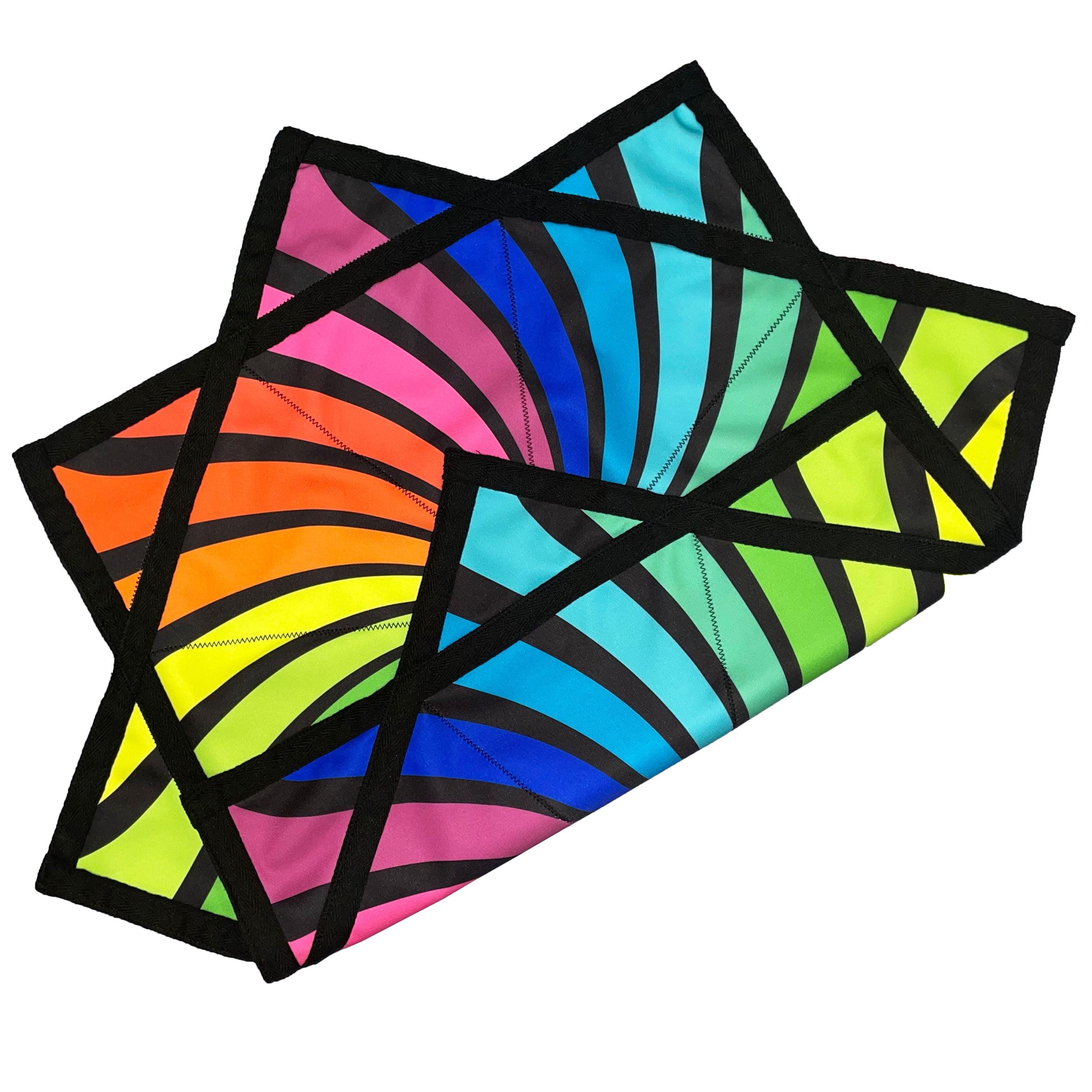 Flowstar Beginners Flow Star Spinning Cloth Sided Print Fingertip ...