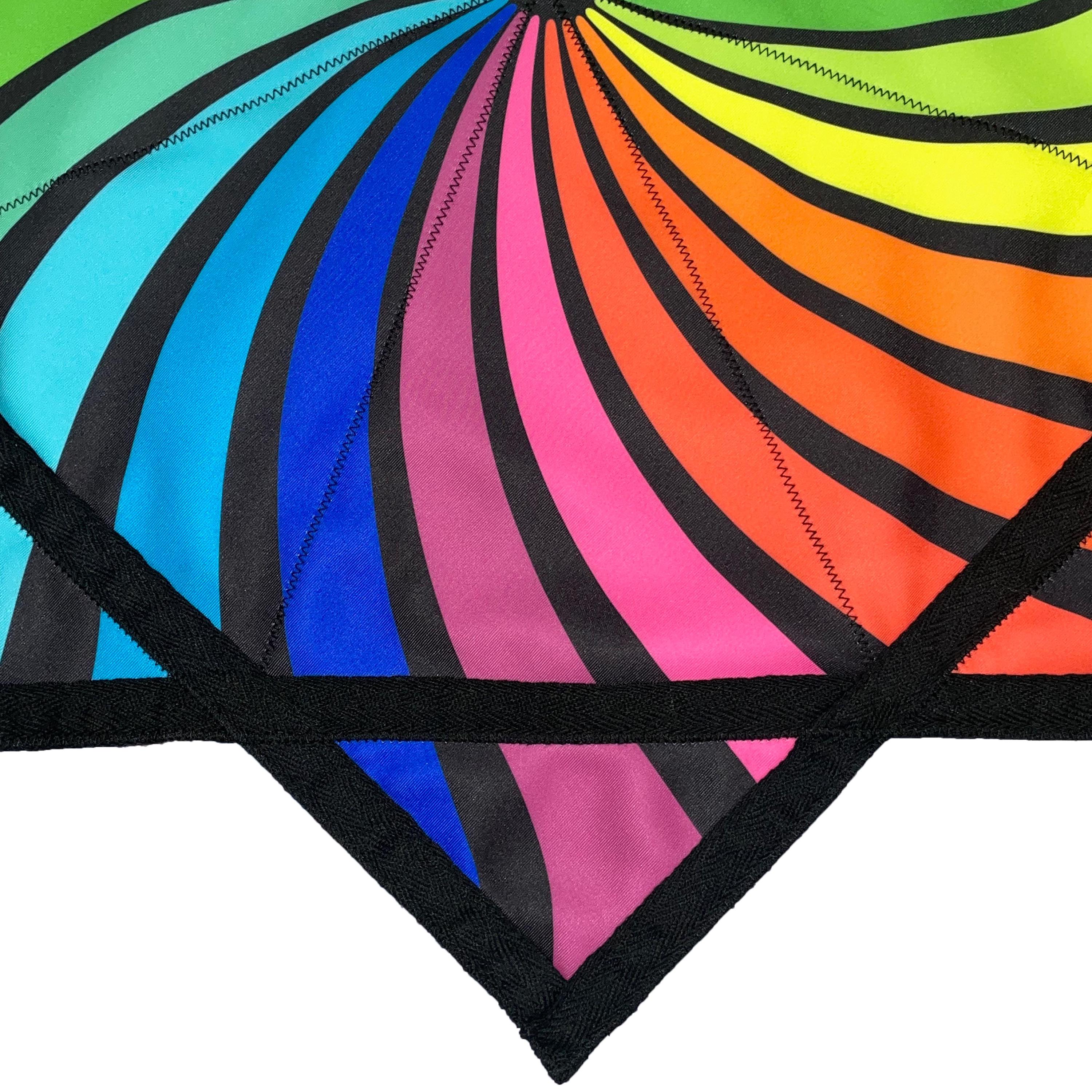 Flowstar Beginners Flow Star Spinning Cloth Sided Print Fingertip Rotating Flow Toy Dapo Star ...