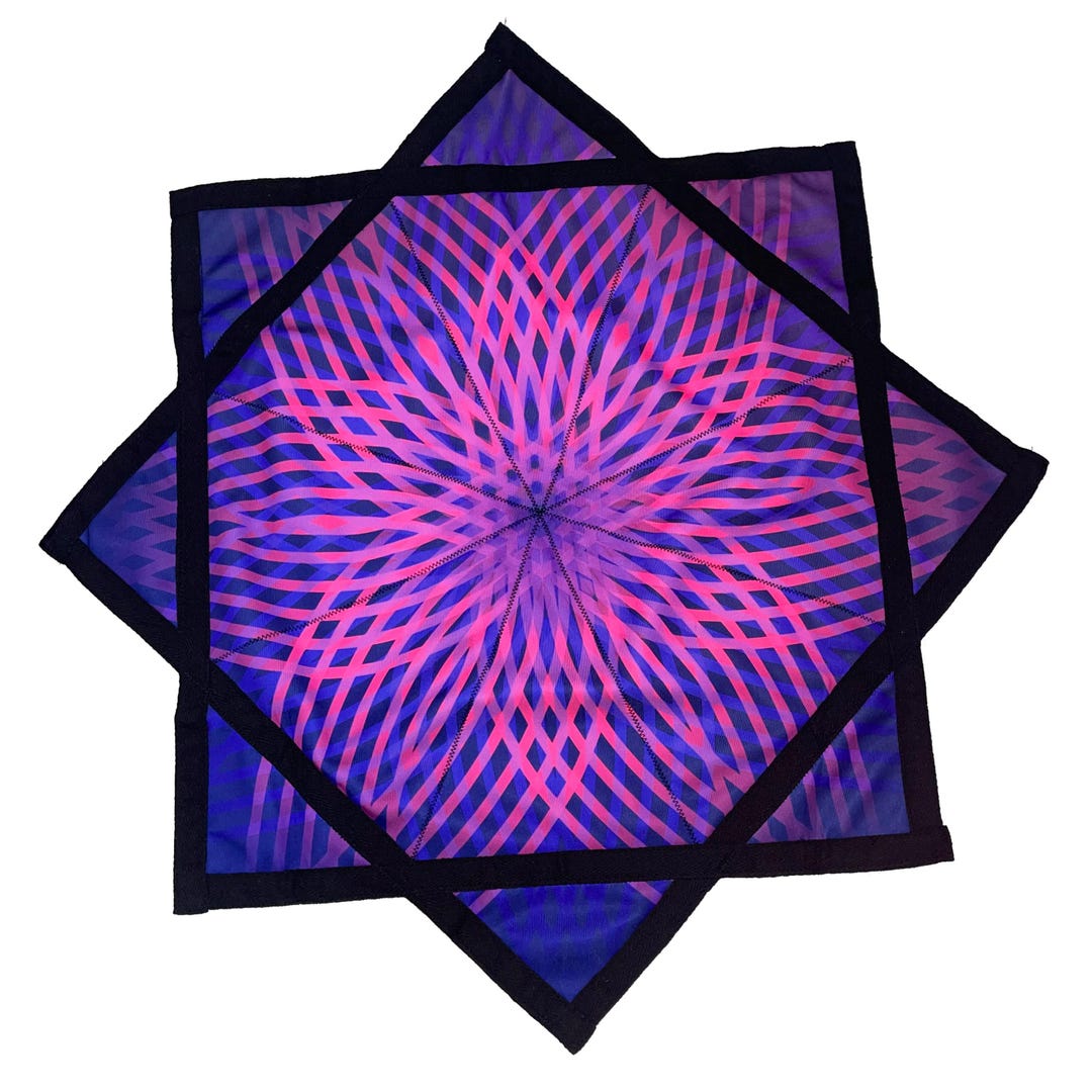 Flowstar Beginners Flow Star Spinning Cloth Easy to Rotate Sided Print ...