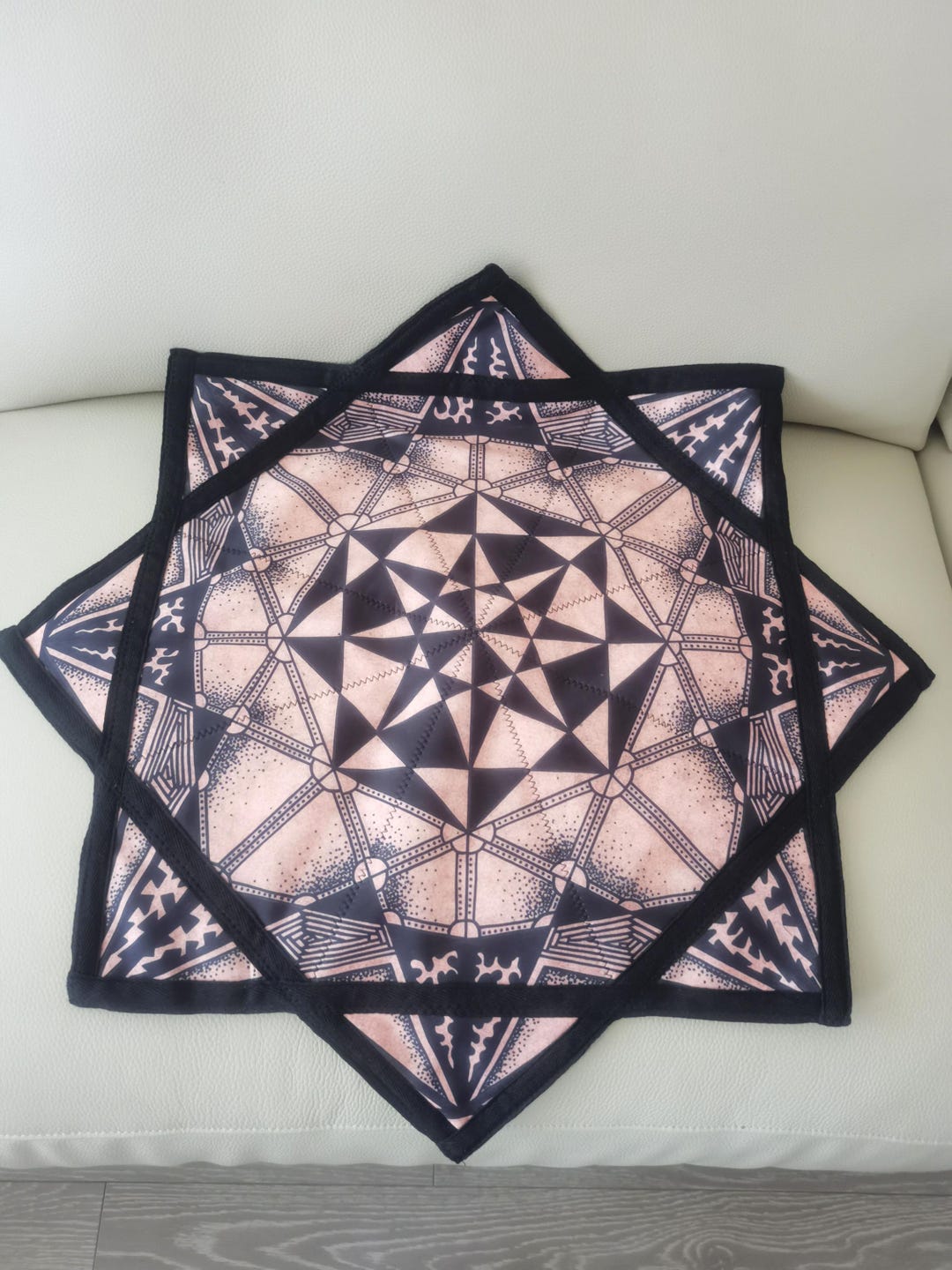 Flowstar Beginners Flow Star Spinning Cloth Easy to Rotate Juggling Toy Double-sided Print Flow ...