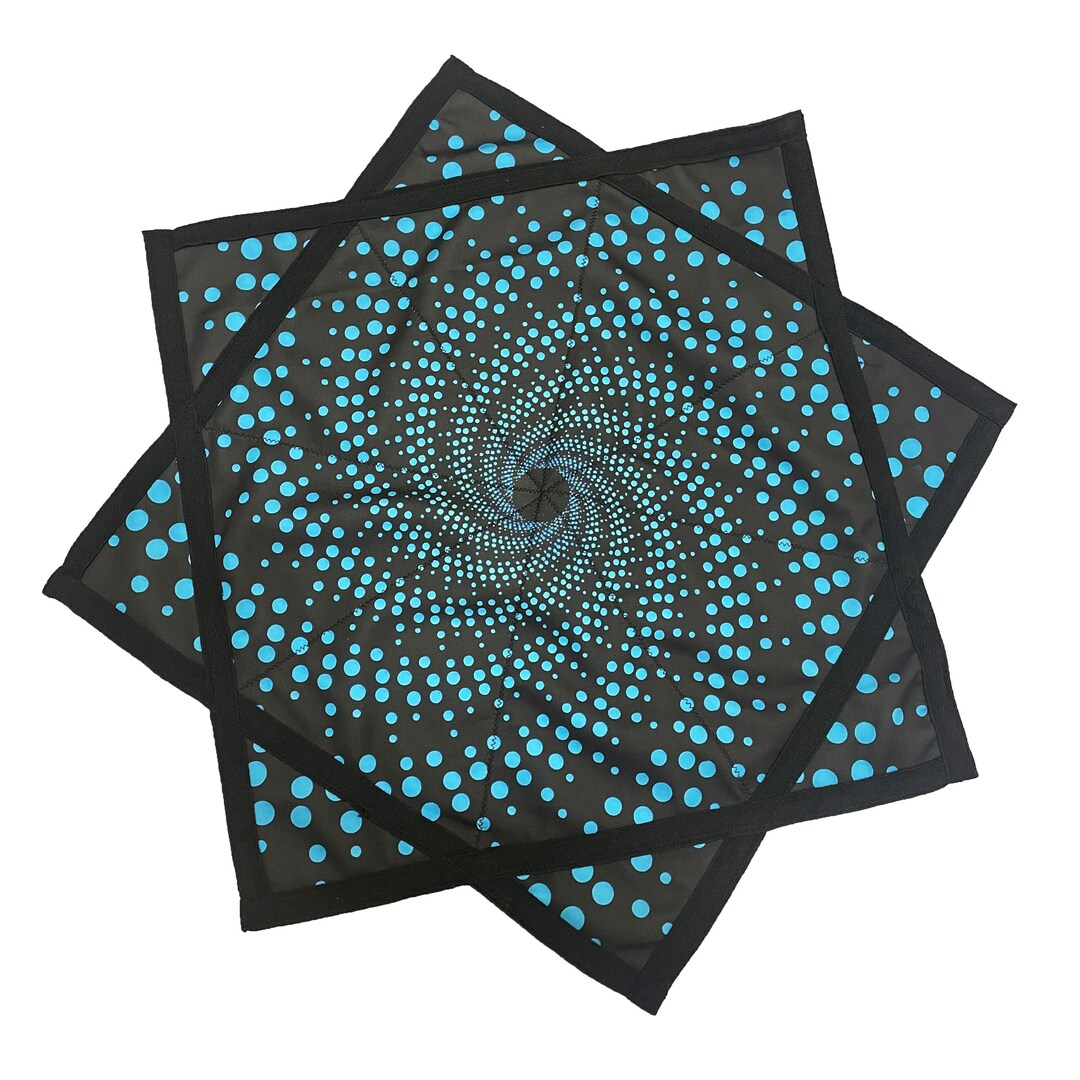 Flowstar Beginners Flow Star Spinning Cloth Easy to Rotate Sided Print Juggling Toy Fingertip ...