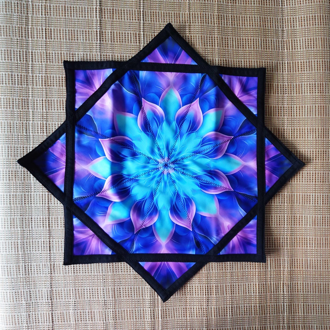 Flowstar UV Reaction Flow Star Spinning Cloth Easy to Rotate Sided Print Fingertip Rotating ...