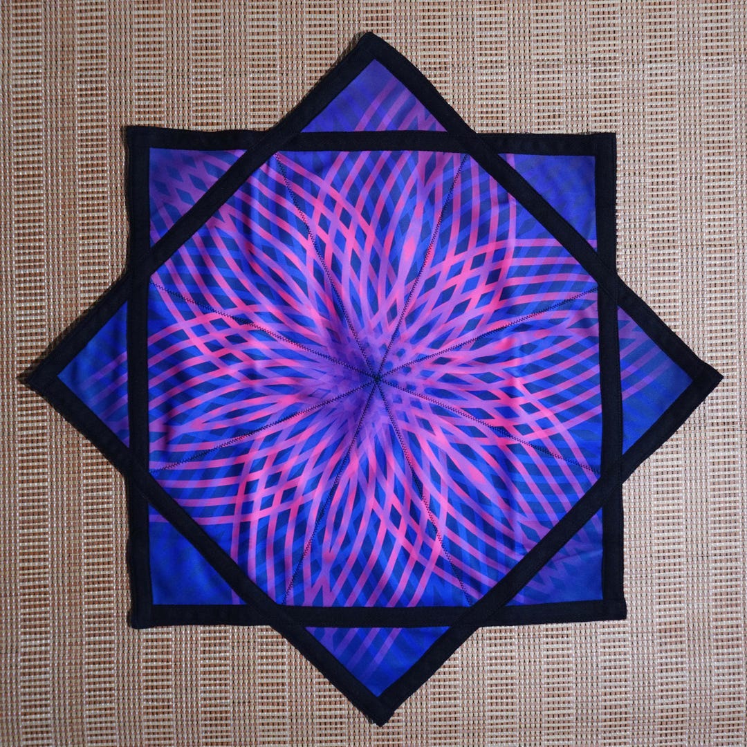 Flowstar Beginners Flow Star Spinning Cloth Easy to Rotate Sided Print ...