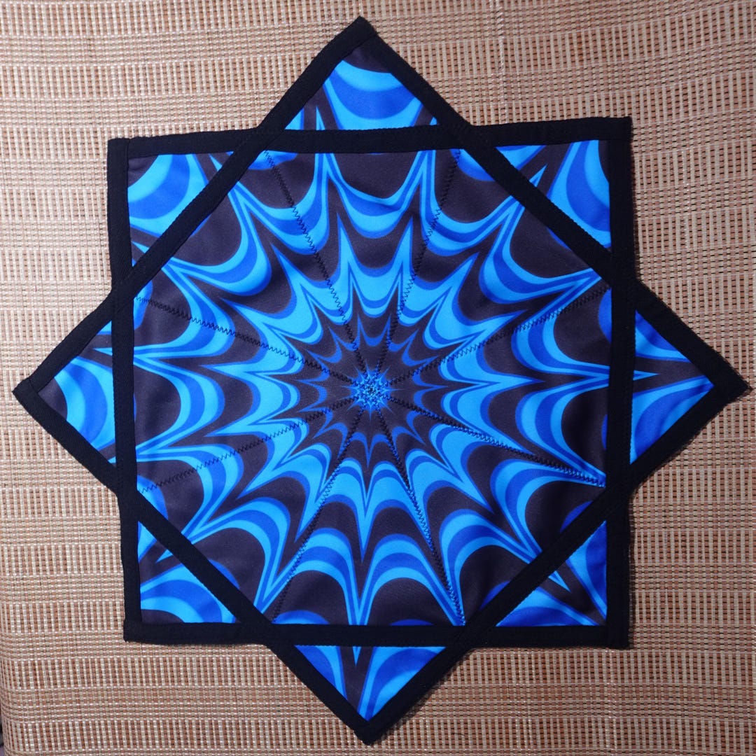 Flowstar UV Reaction Beginners Flow Star Spinning Cloth Sided Print ...