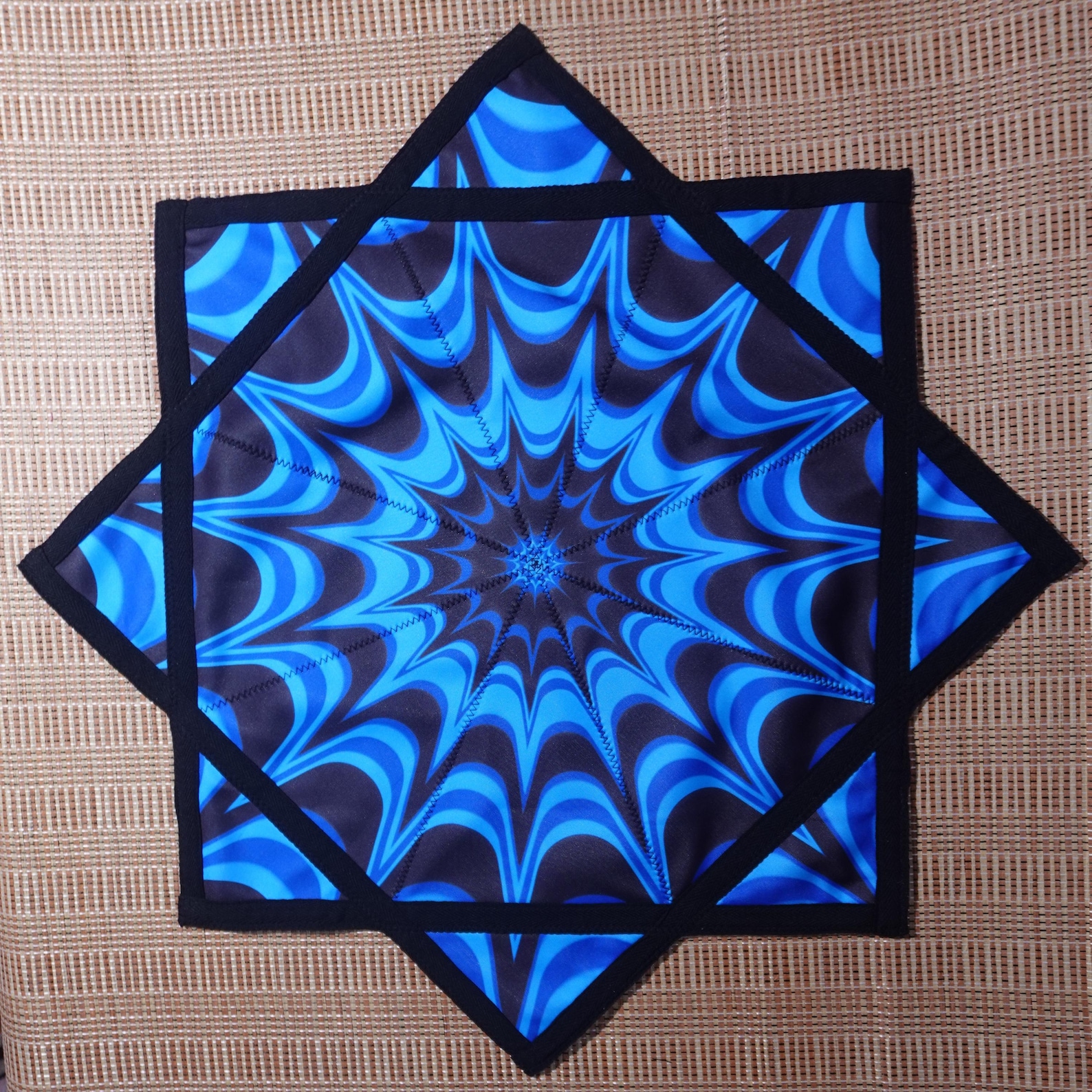 Flowstar UV Reaction Beginners Flow Star Spinning Cloth Sided Print ...