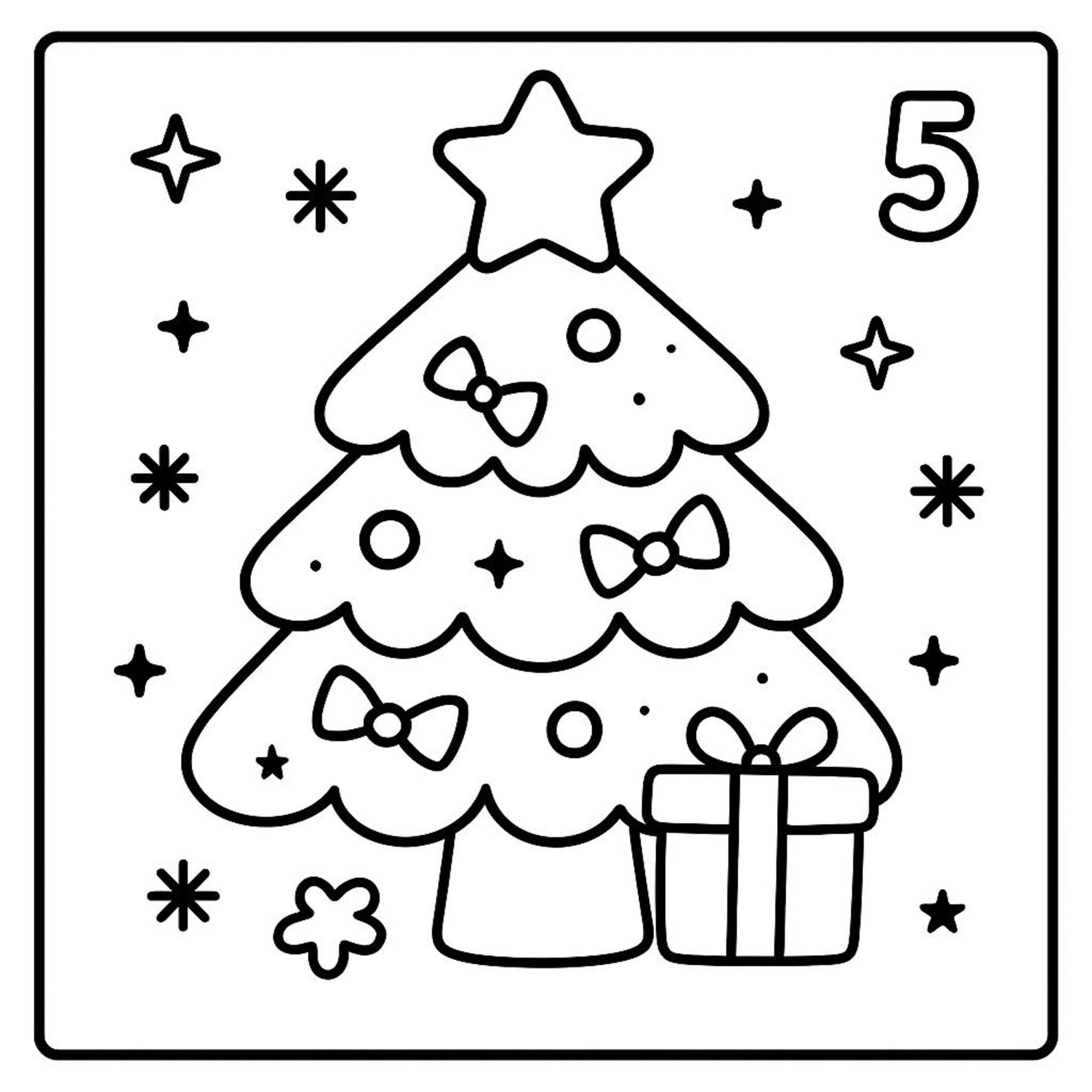 Christmas Advent Calendar Coloring Book - 24 Cozy Pages (digital ...