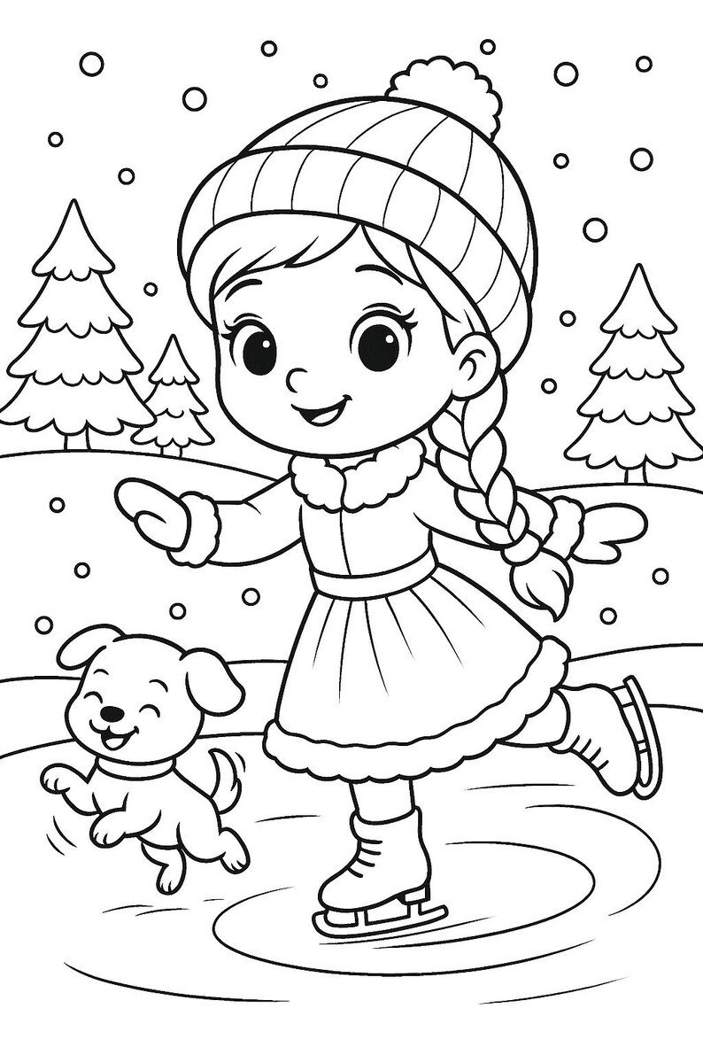 25 Winter Christmas Princess Coloring Pages for Kids / Xmas Princess ...