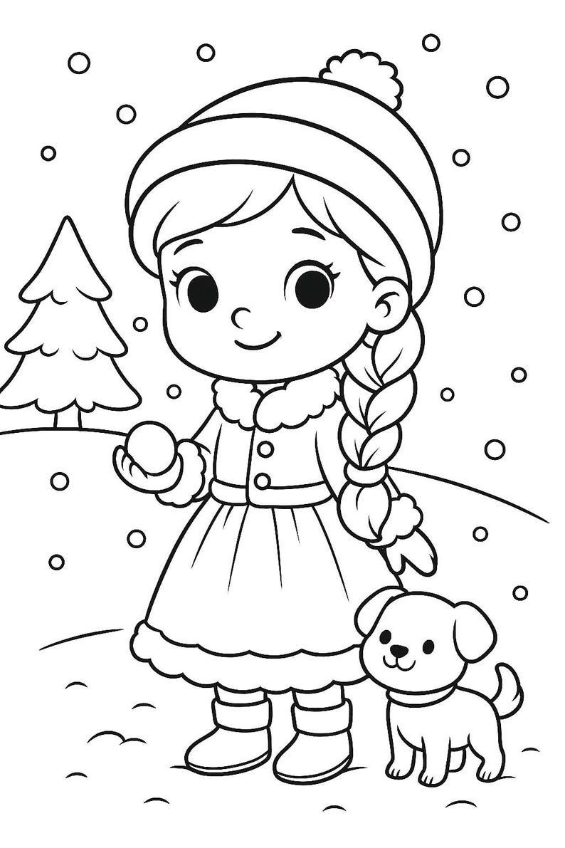 25 Winter Christmas Princess Coloring Pages for Kids / Xmas Princess ...