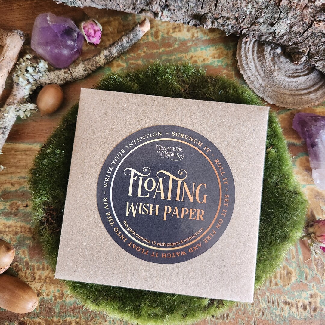 Floating Wish Paper for Birthdays Memorials Rituals and Spell Casting ...