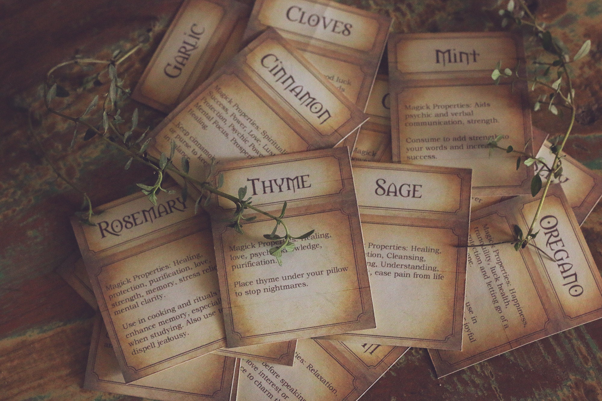 Printable Herb Labels With Magick Properties - Etsy Australia