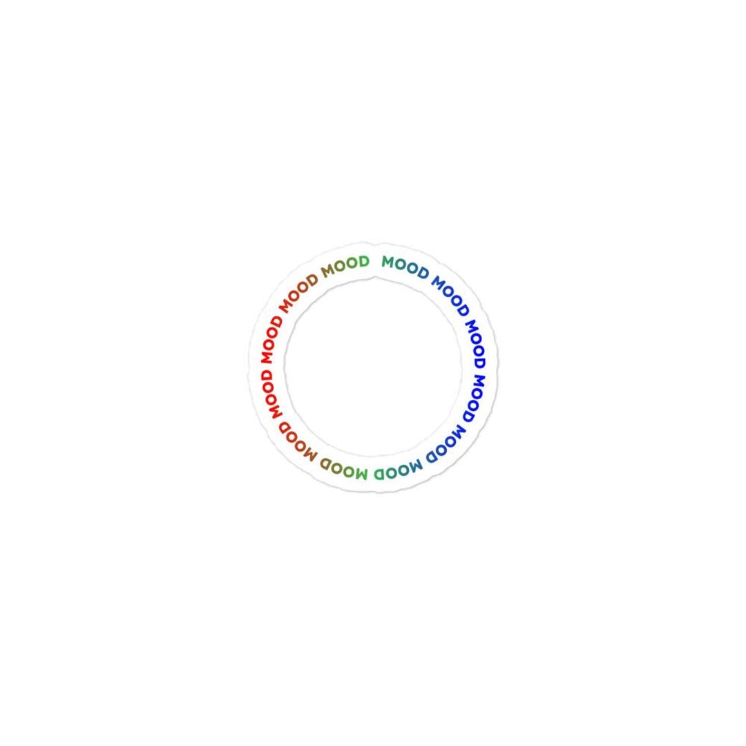 Mood Ring Sticker, Bubble Free Moody Rainbow Sticker for Moods Sticker ...