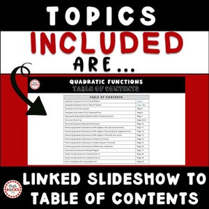 Introduction to Quadratic Functions Scaffolded Doodle Notes Worksheets ...