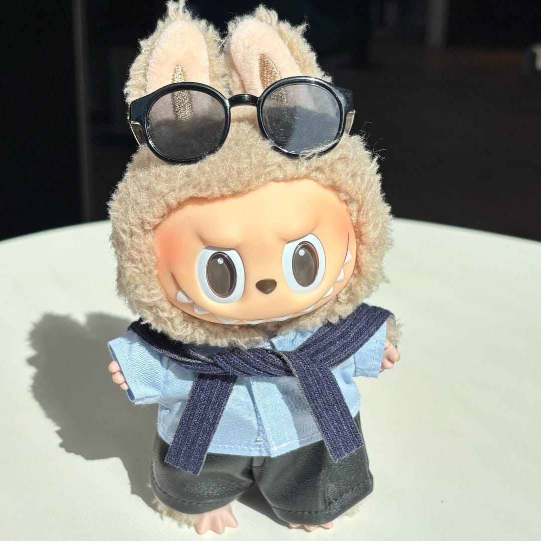 Labubu Homemade Clothes for Doll(no Doll), Handcrafted Crochet Set for ...