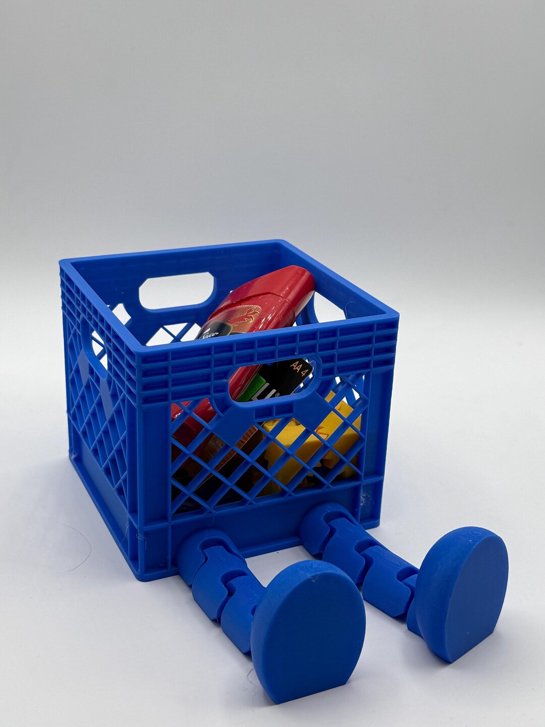Sitting Crate With Legs, Funny Storage Crate With Legs, Sitting Legs ...