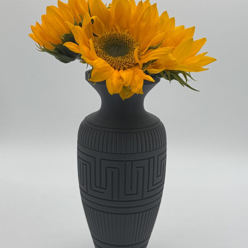 Greek Key Vase - Etsy