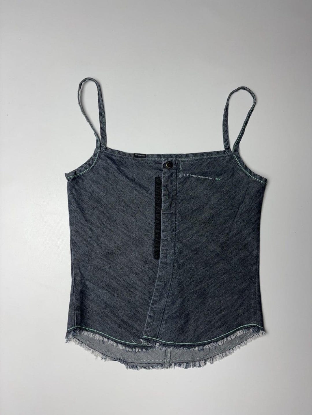 DIESEL Denim Vintage Corset Jean Tank Top - Etsy