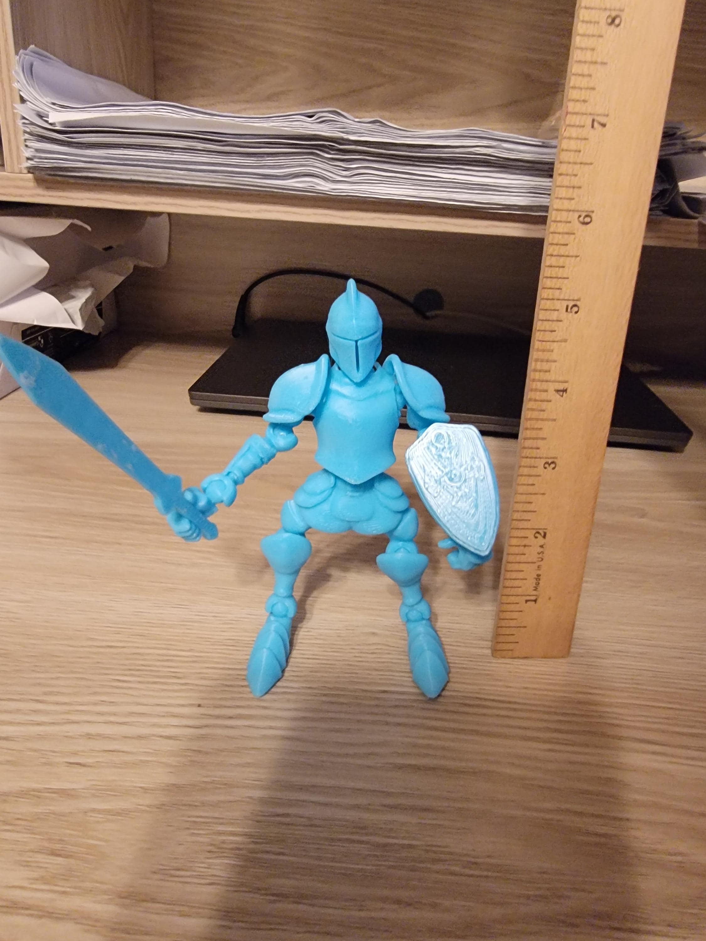 Cobotech Articulated Blue Posable Dummy Knight 3D Printed - Etsy