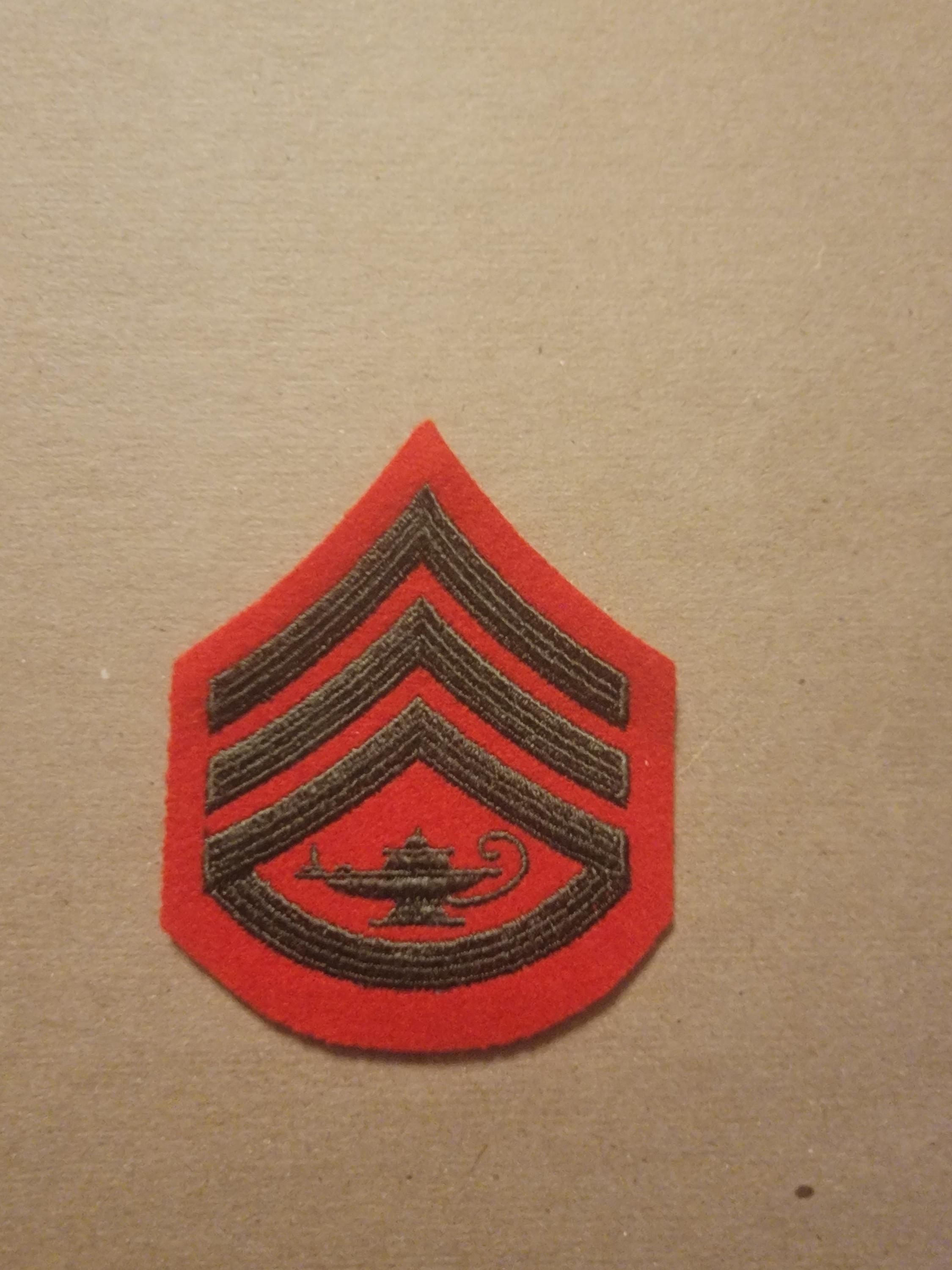 Vintage US Marine Corps JROTC Staff Sergeant Patch Red/green Uniform Cadet - Etsy