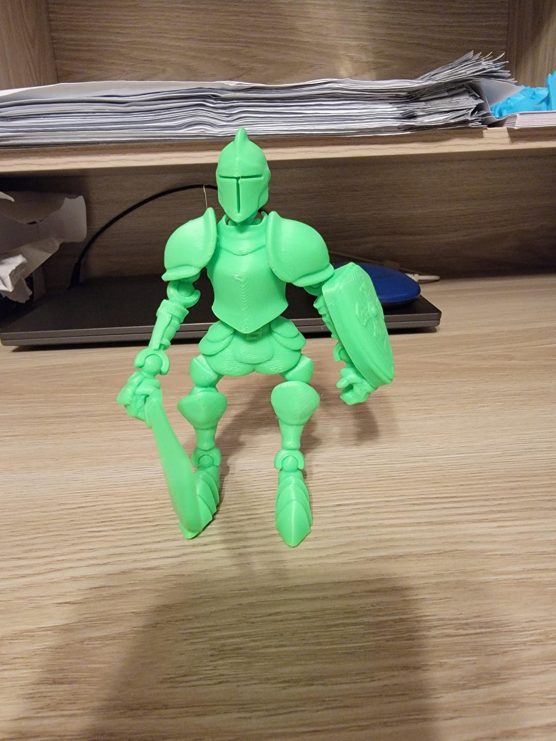Cobotech Articulated Green Posable Dummy Knight 3D Printed - Etsy