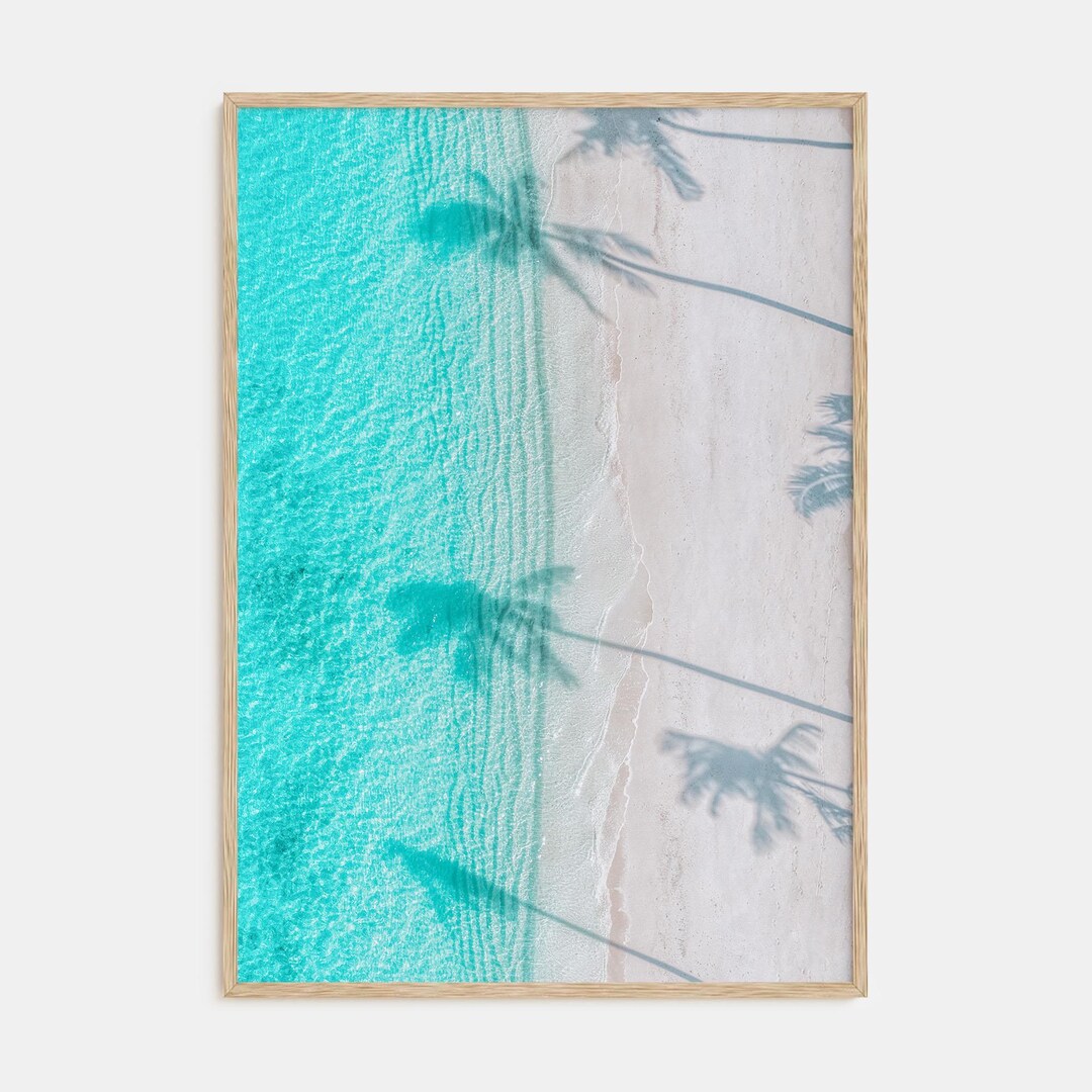 Fine Art Palm Trees Shadows Print | Color Photography Poster for ...