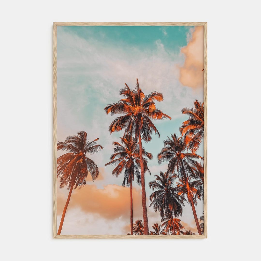 Fine Art Palm Trees Print | Color Photography Poster for Home Decor ...