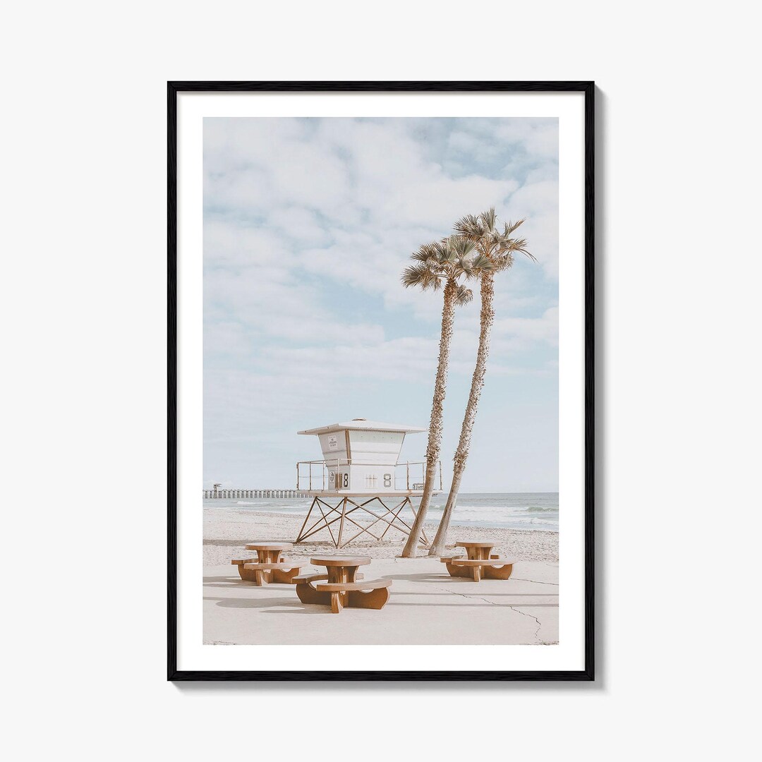 Fine Art Lifeguard Stand Print, Color Photography Poster for Beach ...