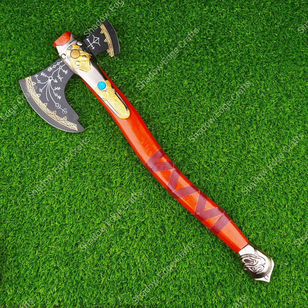 Hand Forged God of War Mini Leviathan Axe, Handmade God of War Kratos ...