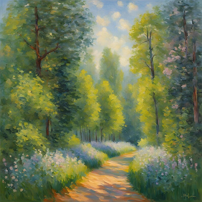 Monet Style Wall Calendar 2025 With Beautiful Oil Paintings, Landscape ...