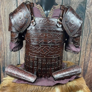 RAGNAROK Leather Viking Set - Handcrafted - LARP, Cosplay, Cinema and ...