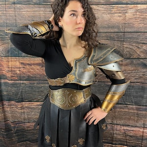 Castalia Harness With Pauldron - Handcrafted - LARP, Renfair, Greek ...