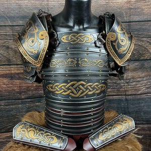 Ragnarok Full Armor Dark Metal - Handcrafted - LARP, Cosplay, Renfaire ...
