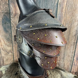 Handcrafted Leather Asymmetrical Armor Set: Larp, Renfair, Cosplay - Etsy