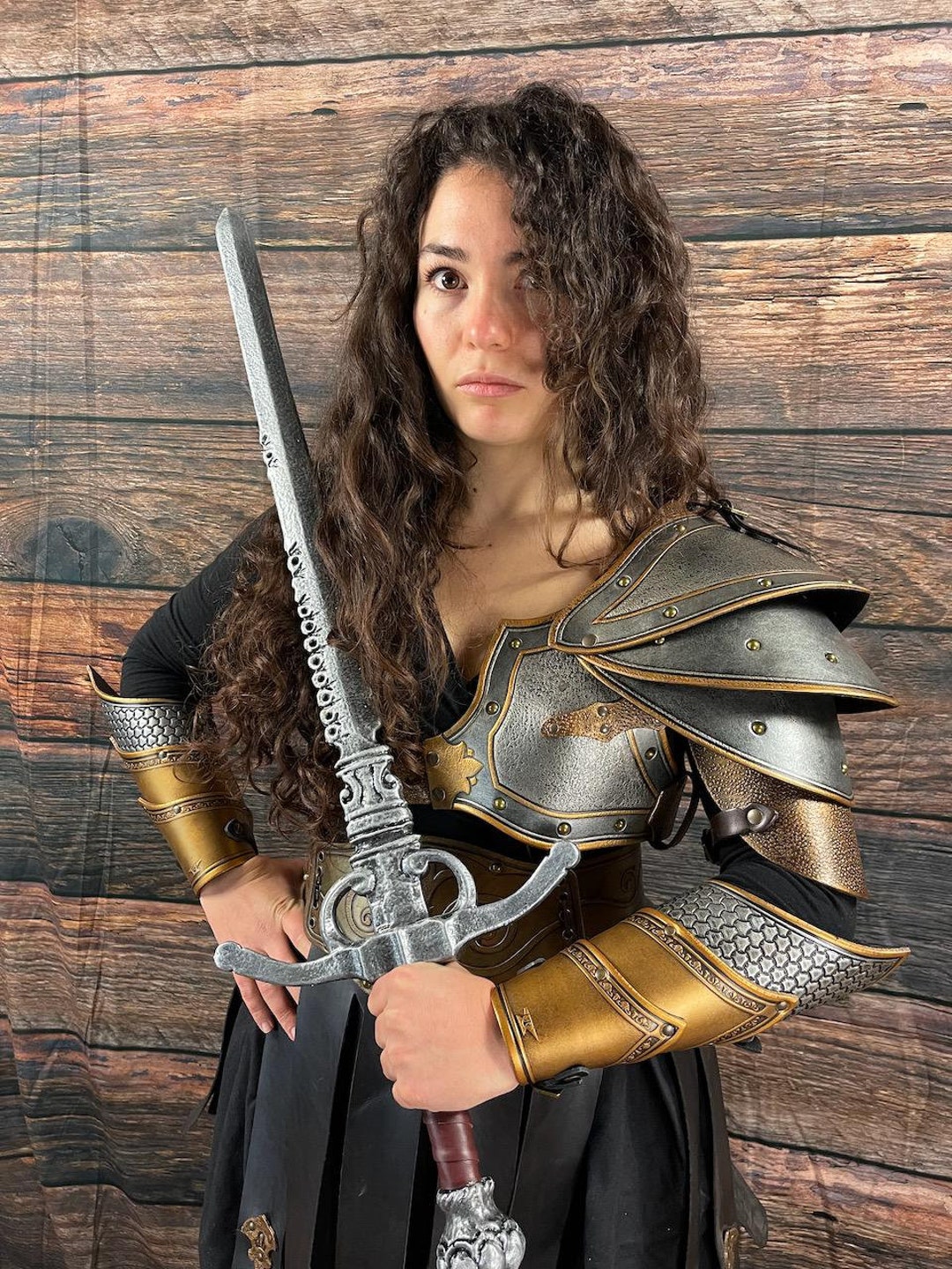 Castalia Harness With Pauldron - Handcrafted - LARP, Renfair, Greek ...