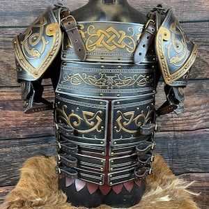 Ragnarok Full Armor Dark Metal - Handcrafted - LARP, Cosplay, Renfaire ...