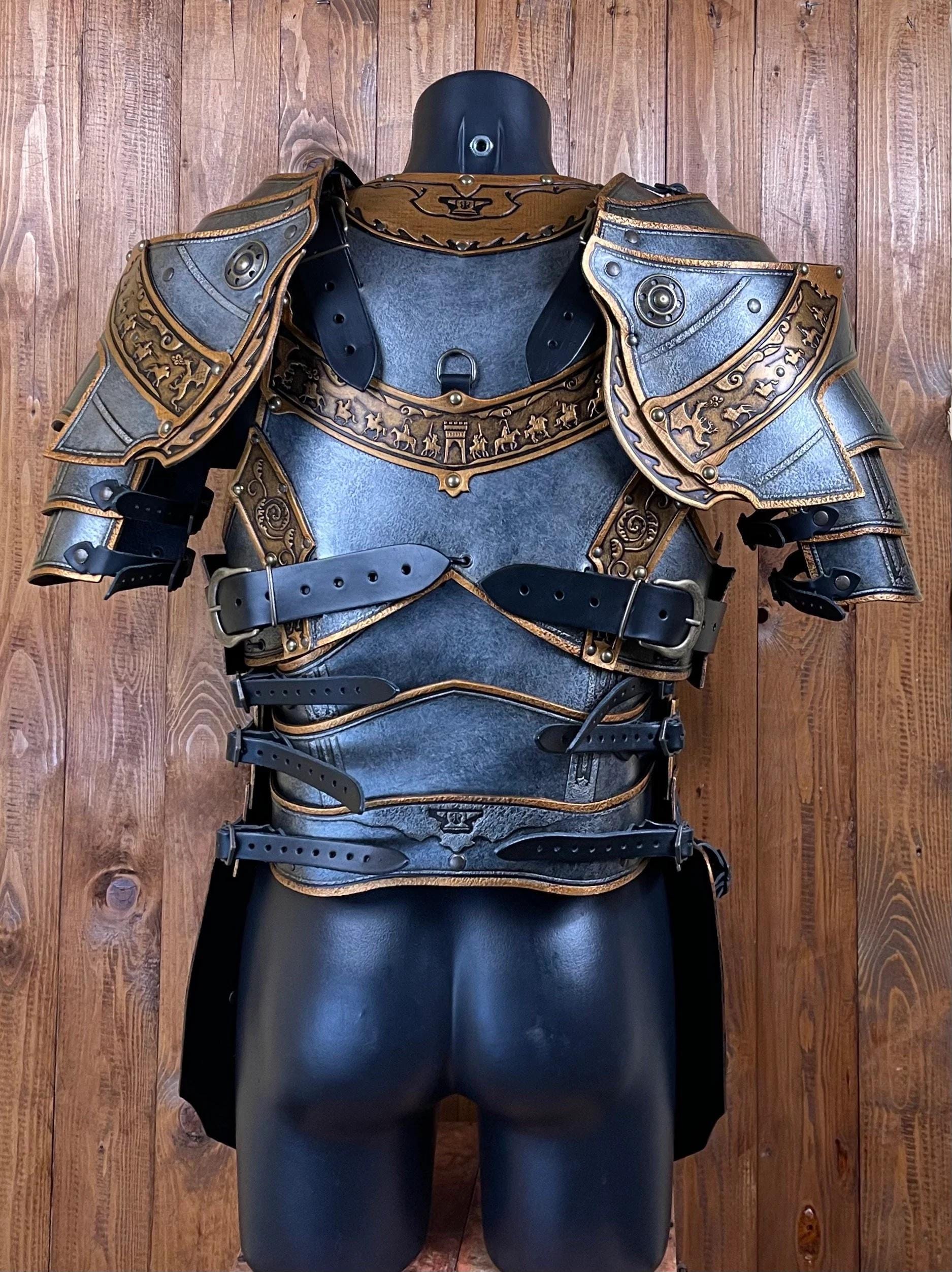WAR KING Leather Armor Set - Medieval Costume - Ren Fair Costume ...