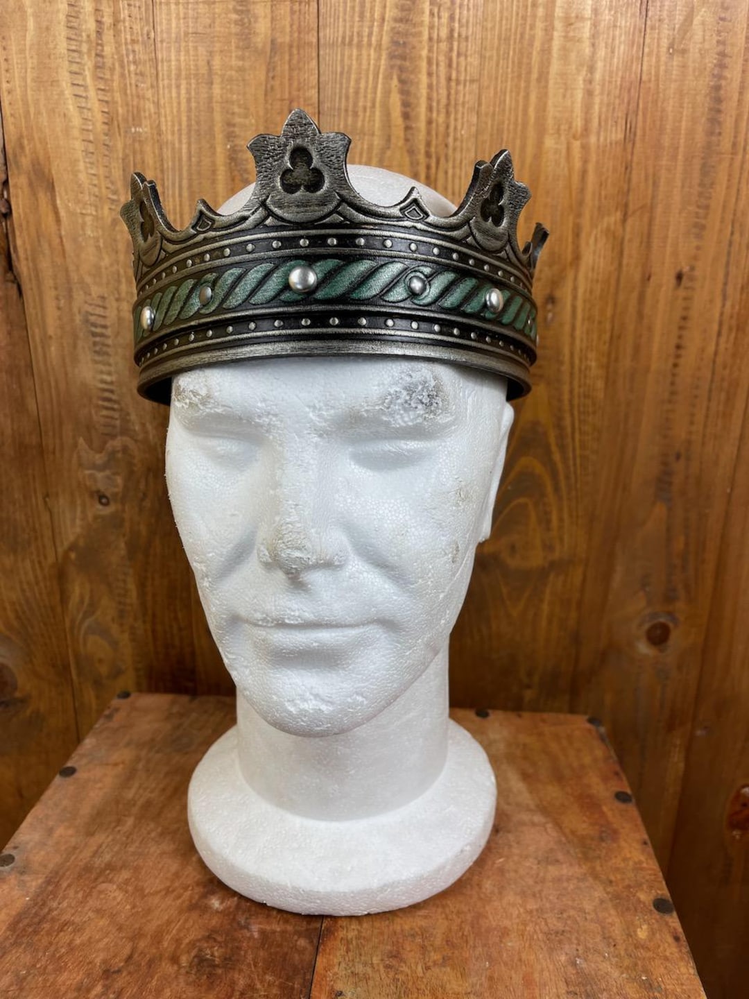 ARTHUR, KING or Queen Crown - Handcrafted- Perfect for Larp, Cosplay ...