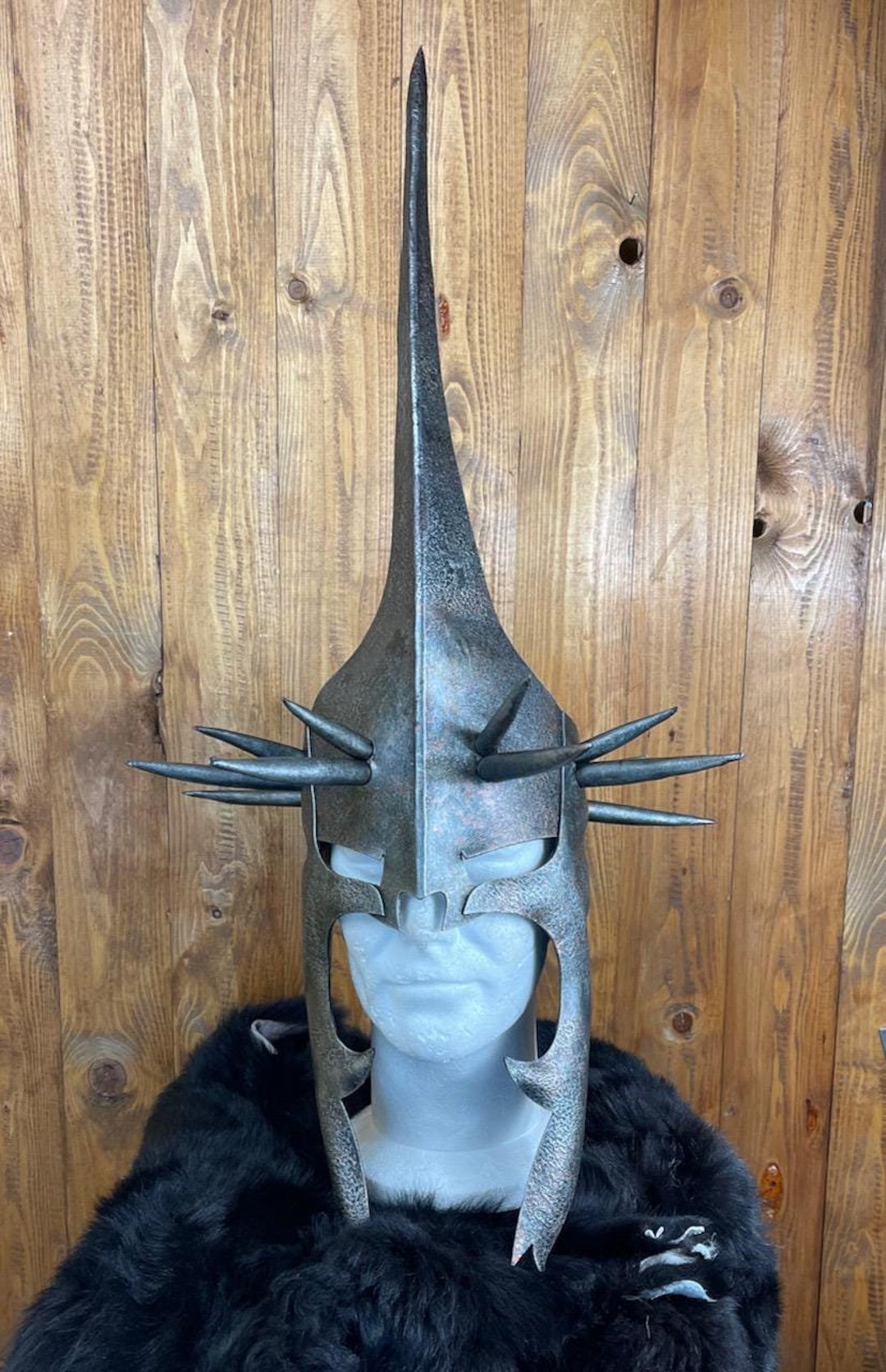 The Witch King of Angmar Leather Helmet Handcrafted LARP, Cosplay ...
