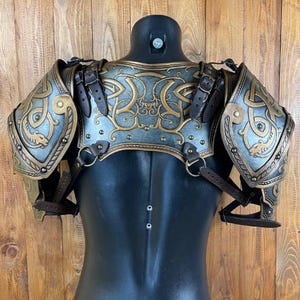 RAGNAROK Steel and Gold Armor Set - Handcrafted - LARP, Cosplay, Cinema ...