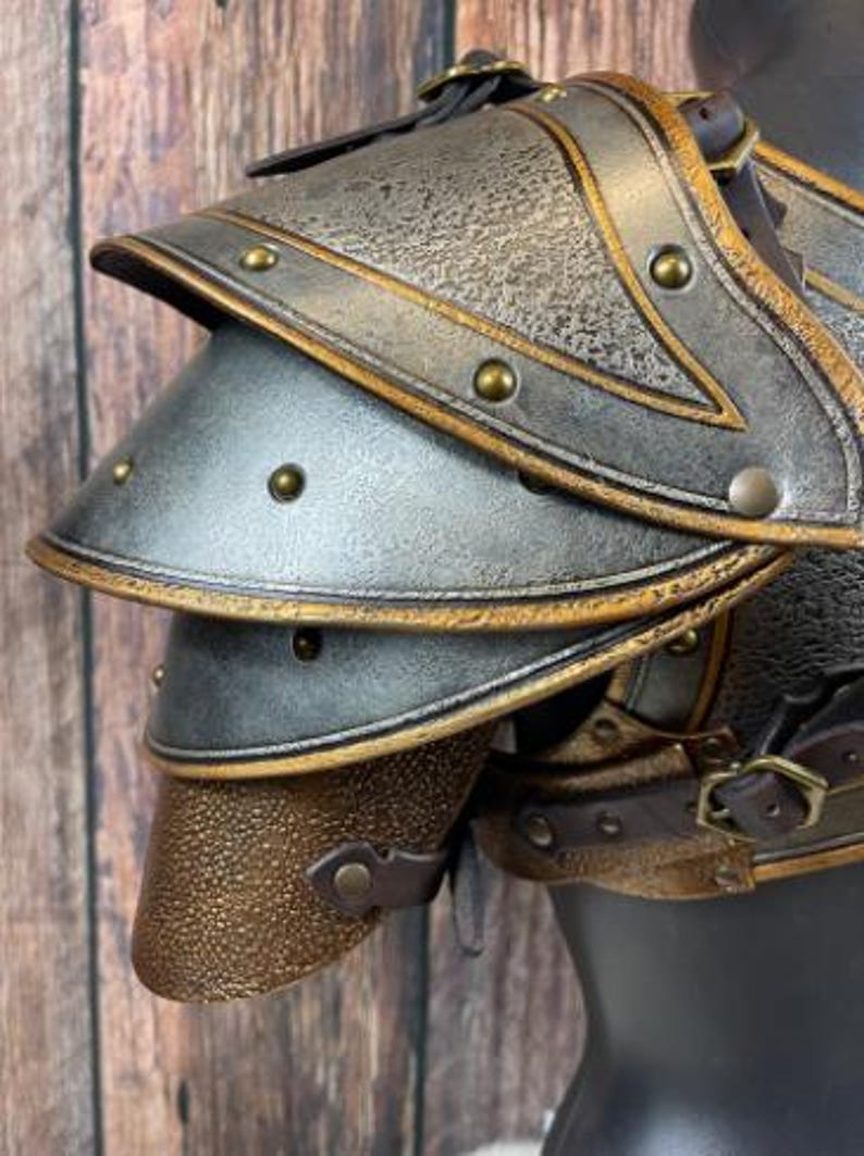 Castalia Harness With Pauldron Handcrafted LARP, Cinema and Theatre - Etsy