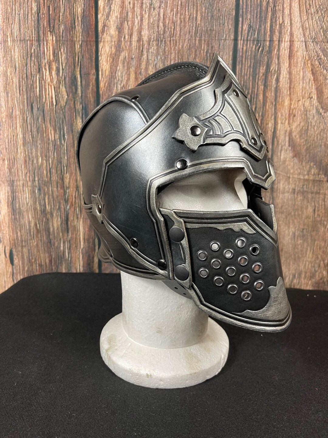 Decorated KNIGHT Helmet With Removable Mask - Handcrafted- Perfect for ...