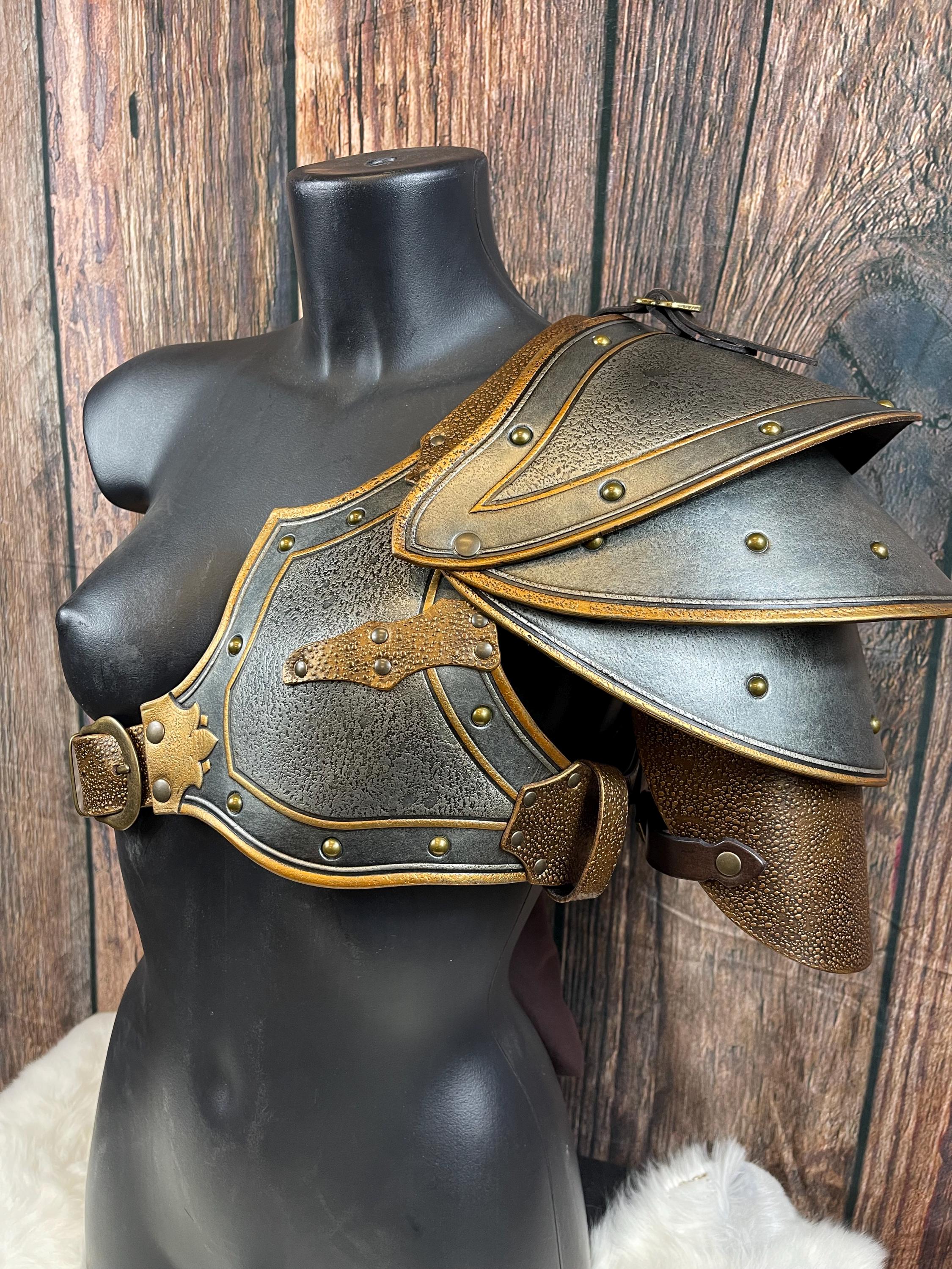 Castalia Harness With Pauldron Handcrafted LARP, Cinema and Theatre - Etsy