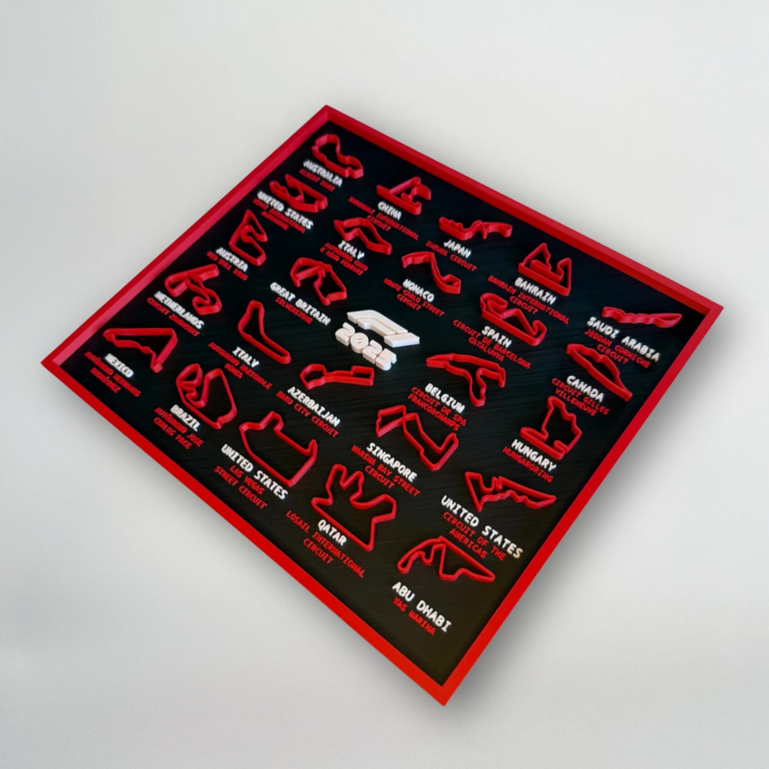 3D Printed F1 Circuit Model for Racing Fans Unique Grand Prix Souvenir ...