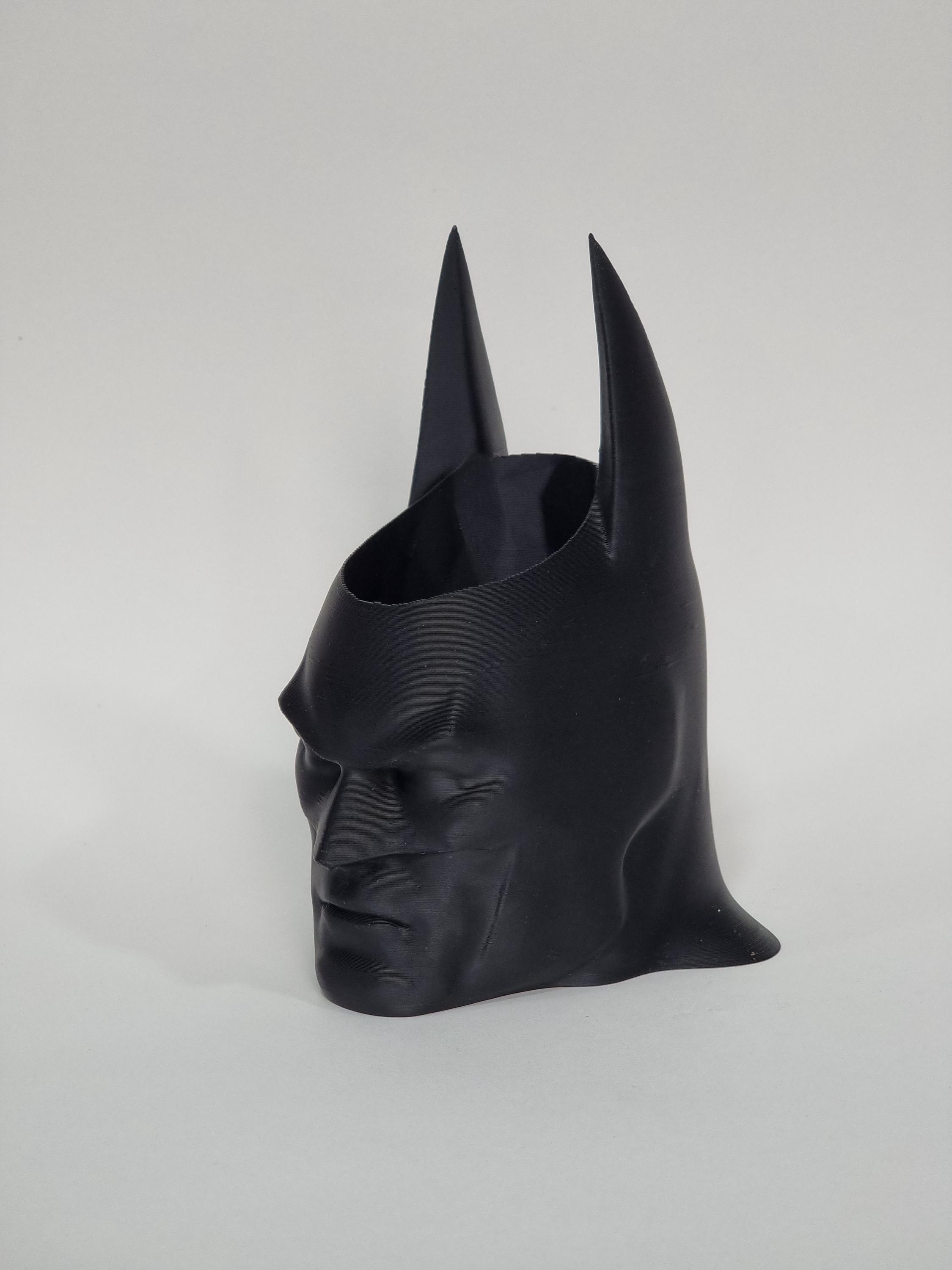 3D Printed Batman Pen Holder Black Batman Figurine PLA Plastic Desk ...